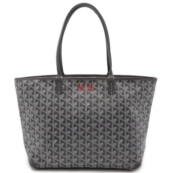 Goyard | Bags | Goyard Artois Pm Tote Bag Shoulder Pvc Leather Grey ...